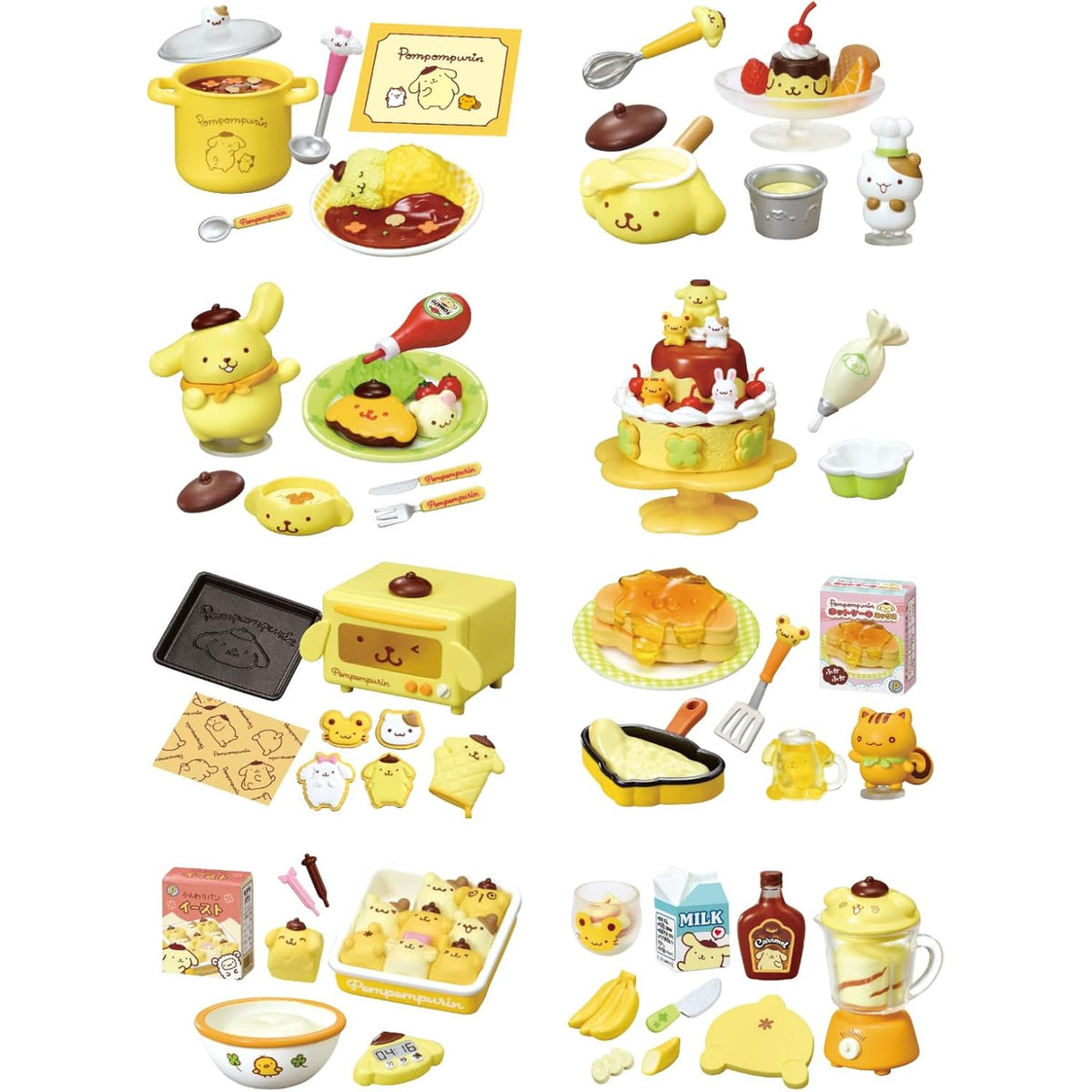 Re-Ment Sanrio Pompompurin I Love You! Cooking 1BOX Approx. H120 x W14 ...
